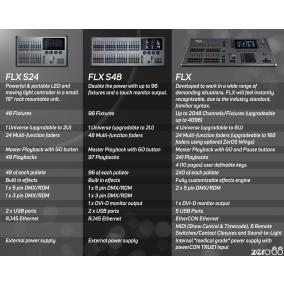 Zero 88 FLX S24 Four Universe 48 Fixture Lighting Control Console